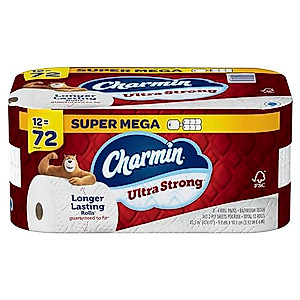Charmin Ultra Strong Toilet Paper 12 Mega XL Rolls, 363 Sheets Per Roll (Packaging May Vary)