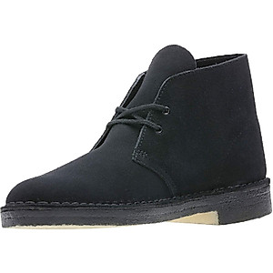 Clarks - Mens Desert Boot - Mo Boots, Size: 15 M US, Color: Black Suede