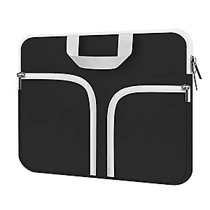 HESTECH Chromebook Case 11.6" Laptop Sleeve Neoprene Computer Bag Protective Case for Samsung Chromebook 4 Flex 3 11" Acer Spin 311 Lenovo Dell,Black