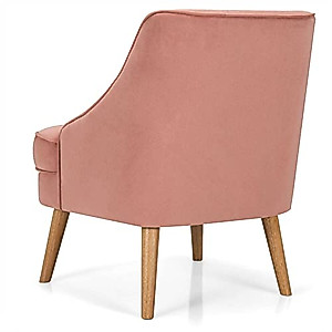 SDQF Single Sofa w/Wood Legs, Pink Sofa Sofa Bed Sofas for Living Room Living Room Furniture Floor Sofa Furniture for Living Room Sofa Bed Couch Fold Out Couch Bed