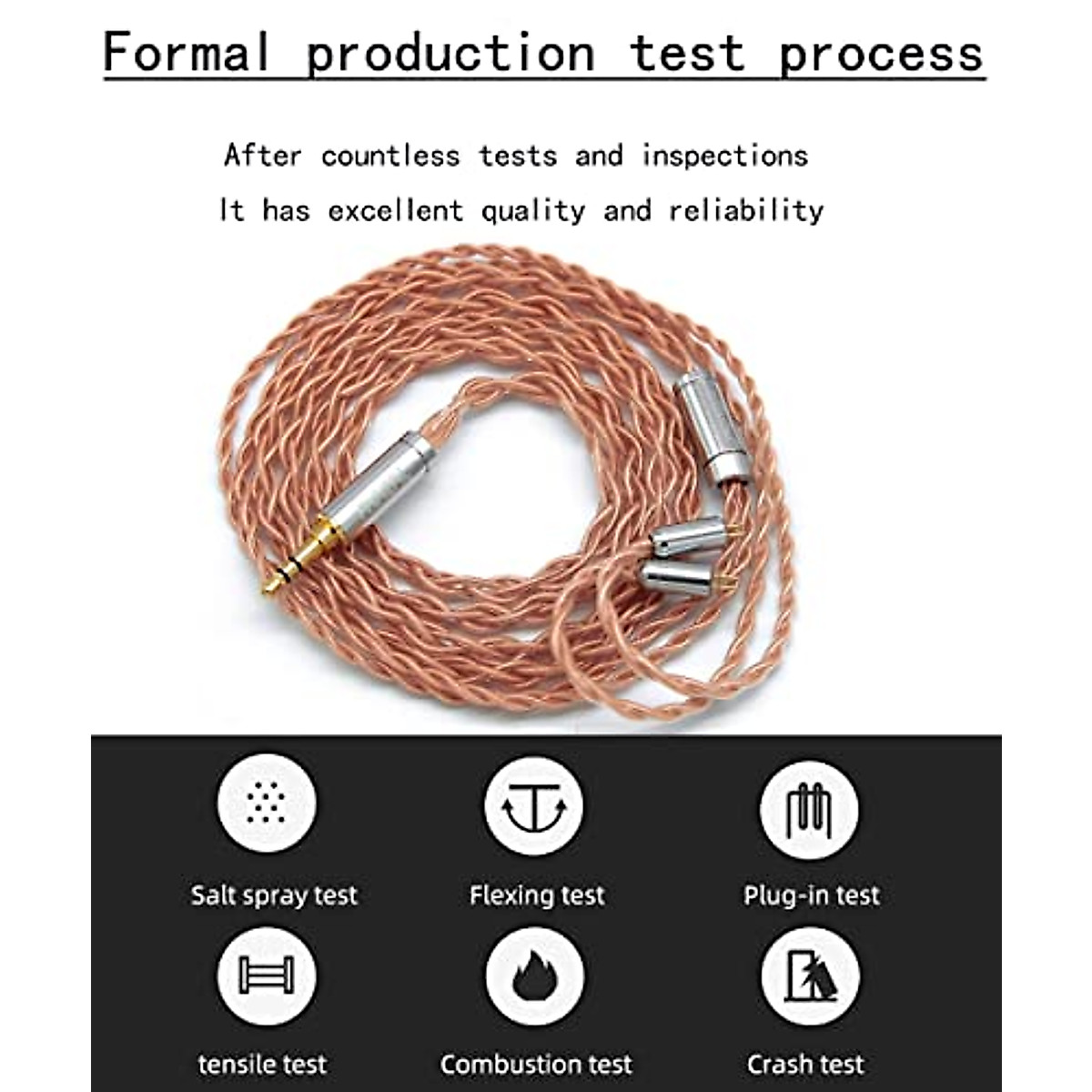 FAAEAL 8-core Silver Plated Upgrade Cable,with 2 pins 0.78mm Connector for BL03 ES4 ZST ZSN ZS10 C16 ZSX ZS10 PRO AS16 ZS7 ZSR TRN V80 V90 BA5 KB KS1 KS2 Earphones(3.5mm Plug)