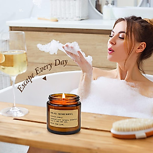 Candles for Home Scented,6Pack Soy Wax Candle Sets,Aromatherapy Candle Gift Set for Women,150 Hours Long Burn Time, Amber Jar Candle Candles Gift for Birthday