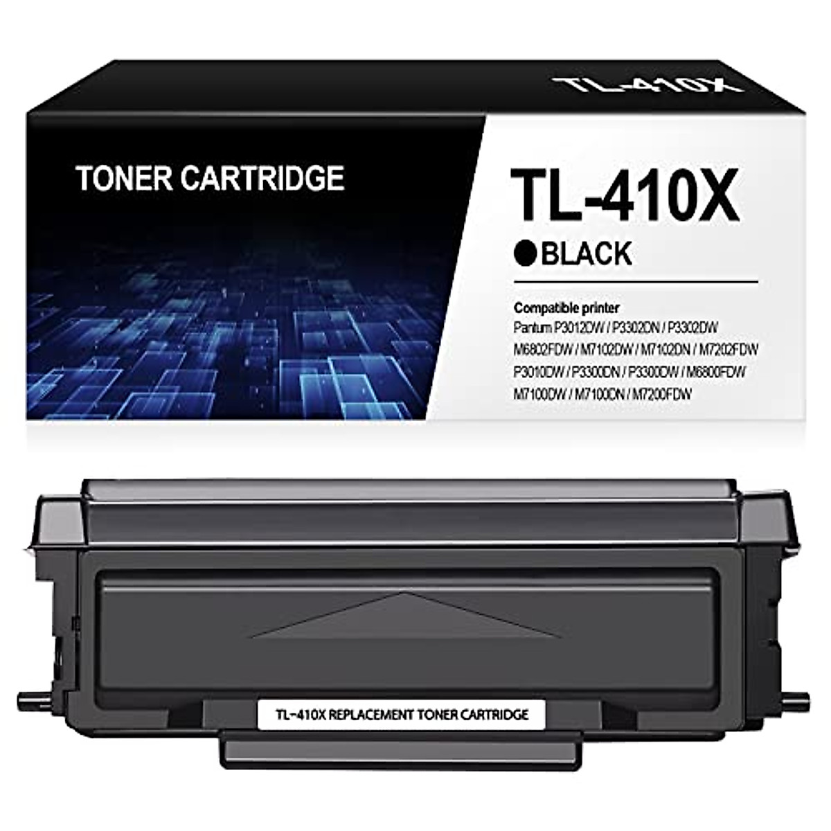 Replacement for PantumTL-410X TL-410 TL-410H Compatible with P3012DW, P3302DN, P3302DW, M6802FDW, M7102DW, M7102DN, M7202FDW P3010DW, P3300DN, P3300DW, M6800FDW, M7100DW, M7100DN(6000 Pages)