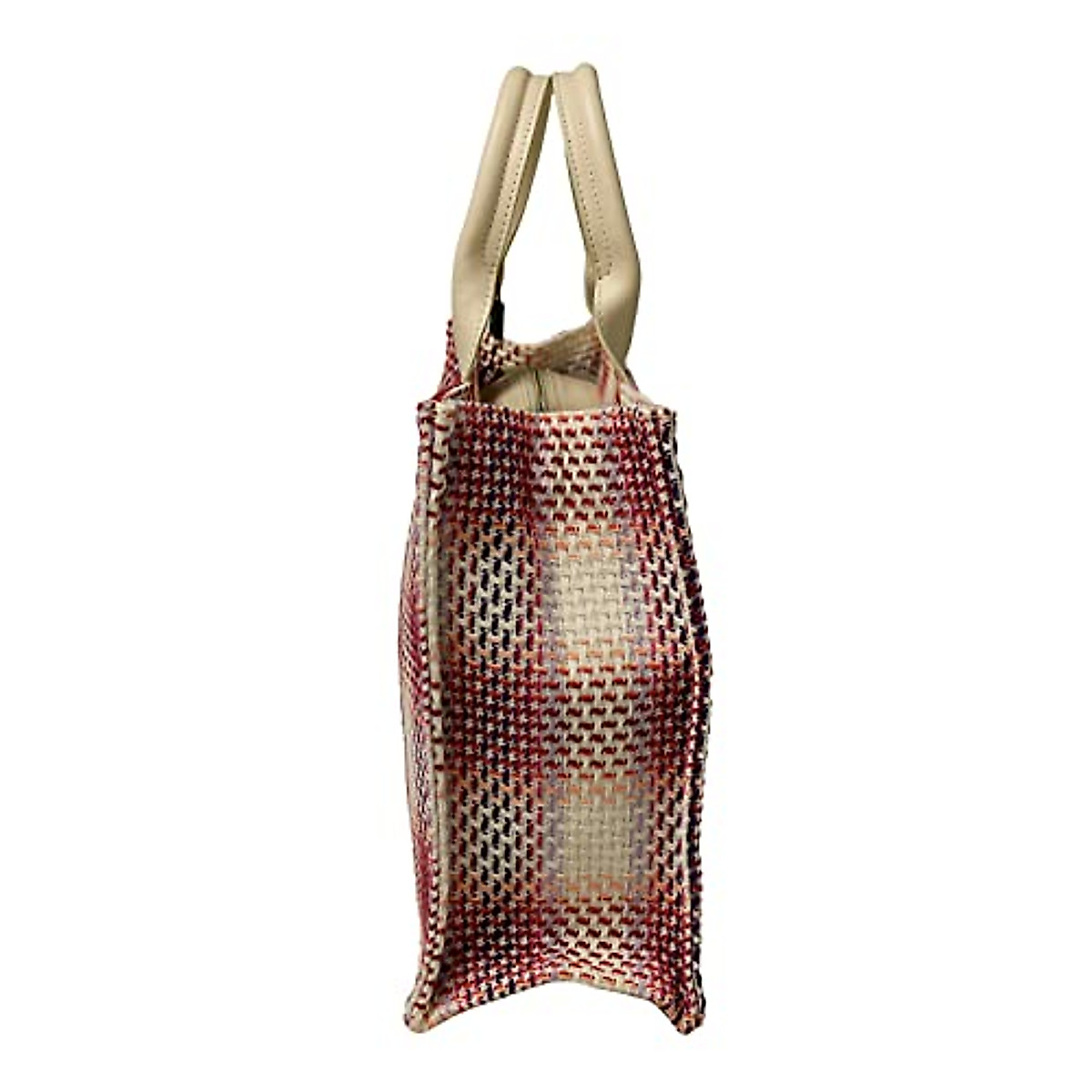 Pierre Cardin Large Pink Structured Tweed Canvas Shopper Tote for womens