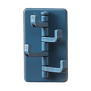 NA Creative Organ Hook Kitchen Wall-Mounted Nail-Free Hanger Behind The Door Bathroom no Traces on The Walls Plastic Bathroom Adhesive Hook