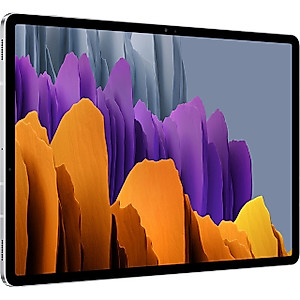 SAMSUNG Galaxy Tab S7+ 12.4" Tablet 128GB WiFi Snapdragon 865 Plus 3.09GHz, Mystic Silver (Renewed)