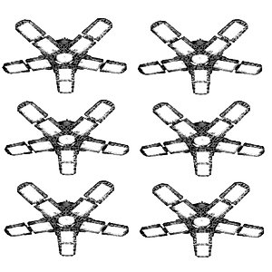 MUCLUD 4Pack 200W LED Garage Lights,Deformable LED Garage Ceiling Lights 22000LM E26/E27 Garage Lighting with 10+1 Adjustable Panels 6500K Daylight Garage Lights for Garage Basement Warehouse
