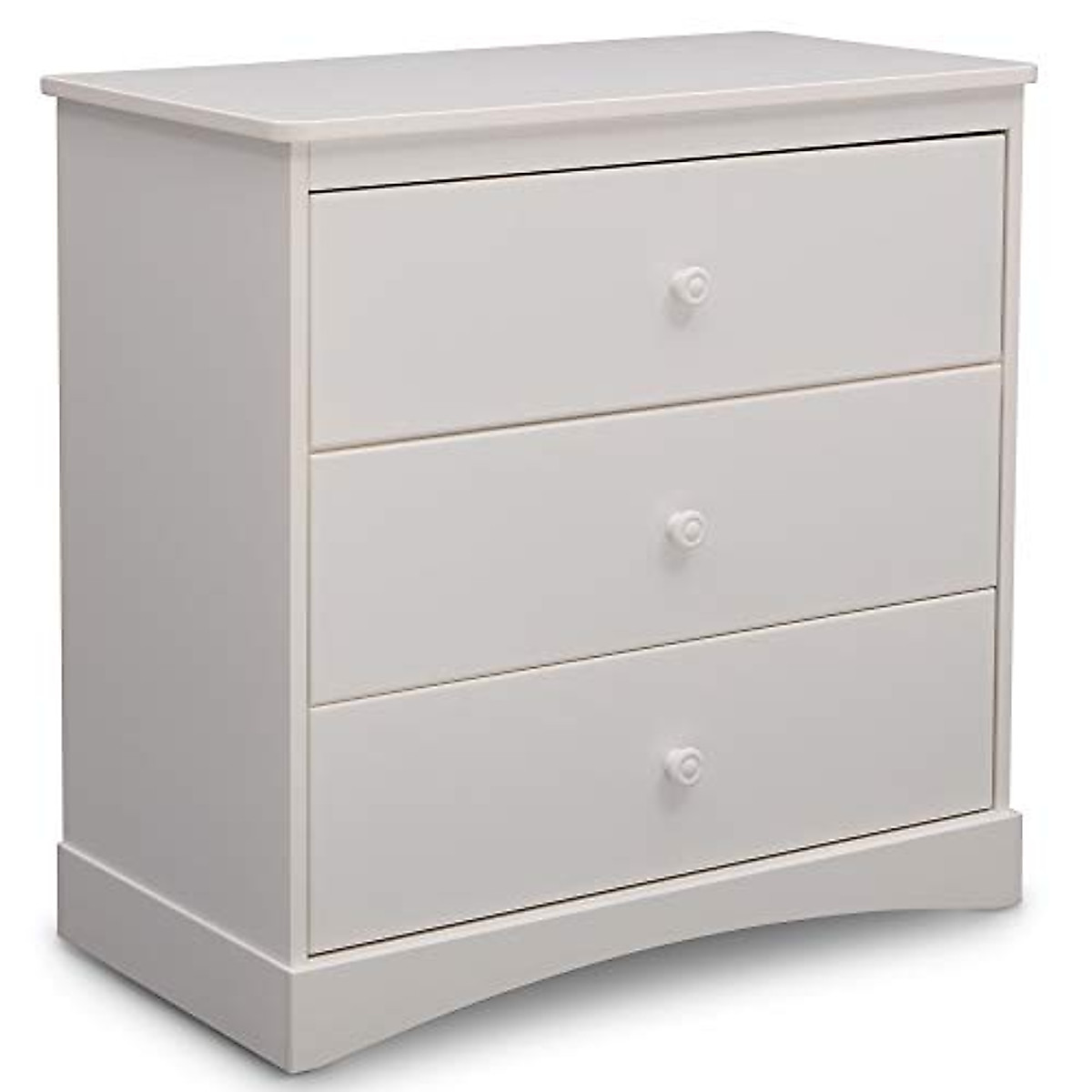 Delta Children Sutton 3 Drawer Dresser with Changing Top, White