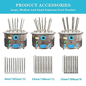 FENROSLY Lab Glassware Dryer with 30pcs Drying Pipes, Electric Air Flow Drying Rack for Glass Test Tubes and Beakers, Stainless Steel Drying Machine Lab Cleaning Equipment 110V