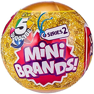 Generic 5 Surprise Mini Brands and Toy 3 Ball Bundle, Includes 1 Wave 1 Mini Brands Ball, 1 Series 2 Mini Brands Ball, and 1 Toy Mini Brand Ball