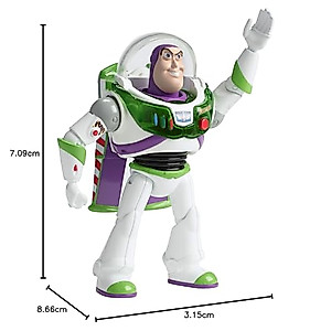 Disney Pixar Toy Story 4 Blast-Off Buzz Lightyear Figure, 7 in / 17.78 cm-Tall, with Lights, Phrases, Sounds and Pop-Out Wings, Gift for Kids 3 Years and Older [Amazon Exclusive]