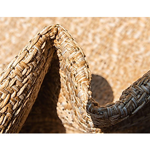 Unique Loom Outdoor Modern Collection Area Rug - Links (8' x 11' 4" Rectangle, Light Brown/ Brown)