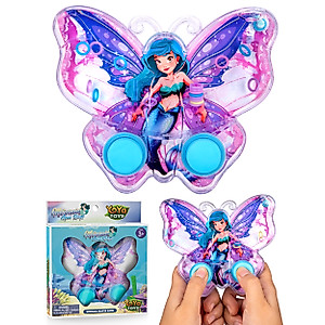 YoYa Toys Mermaid Butterfly Ring Toss Handheld Game - Games for Kids Handheld with Underwater Princess, Classic-Style Retro Game, Portable & Travel-Friendly Handheld Games for Kids