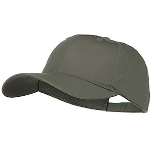 e4Hats.com New Big Size High Profile Twill Cap - Grey OSFM