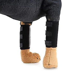 Zksbdxz 2X Reflective Dog Fleece Elbow Sleeves Leg Brace for Ankle Recovering Dog Front Leg Recovery Sleeves