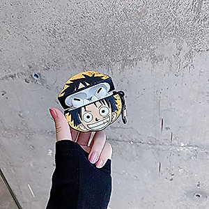 Used for Airpods Pro Charging Case Cover , Cute Cartoon Anime AirPods Case Silicone Airpods Cover (Lufi/Pro)