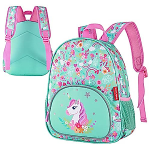 Daaupus 12-Inch girl preschool backpack,Kids Backpack for Boys & Girls, Perfect for Daycare and Preschool, Unique design print backpack for school and travel