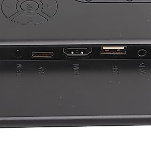 Fydun Gaming Monitor IPS, 7 Inch Portable Mini Ith Remote Control 100240V Color VGA AV DC USB HD Multimedia Interface Dual Speakers