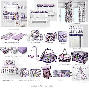Bacati - 2 Pack Dots Purple Girls 100% Cotton Universal Baby US Standard Crib or Toddler Bed Fitted Sheets (Pearl String, Purple)