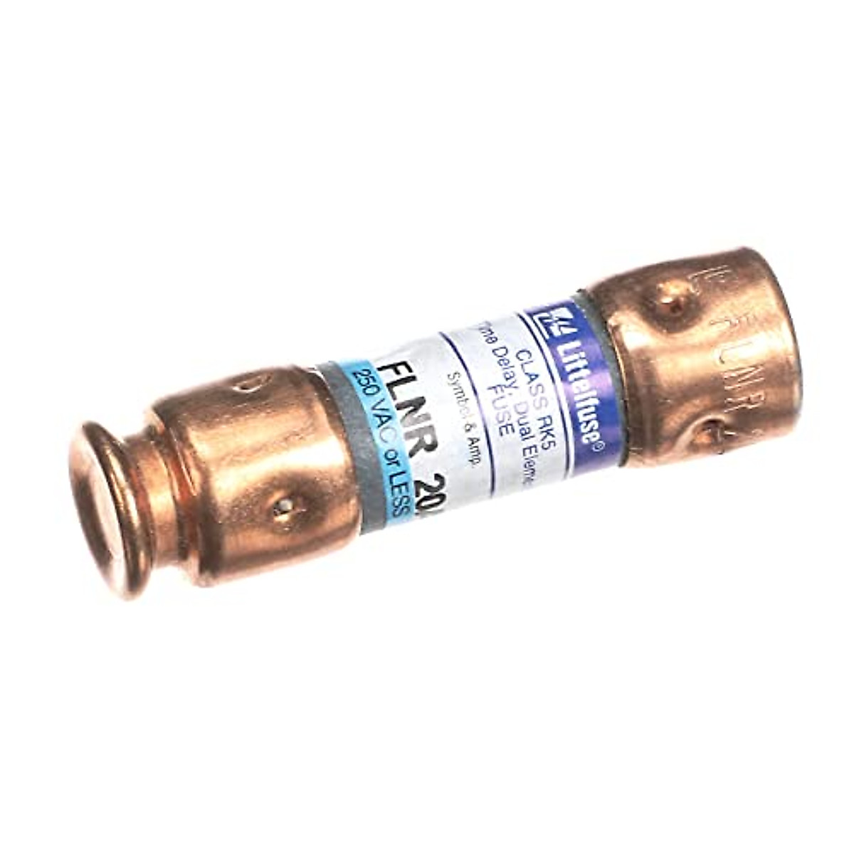 Trane Fuse; Time Delay, 250Vac, Dual Element, 20 Amp