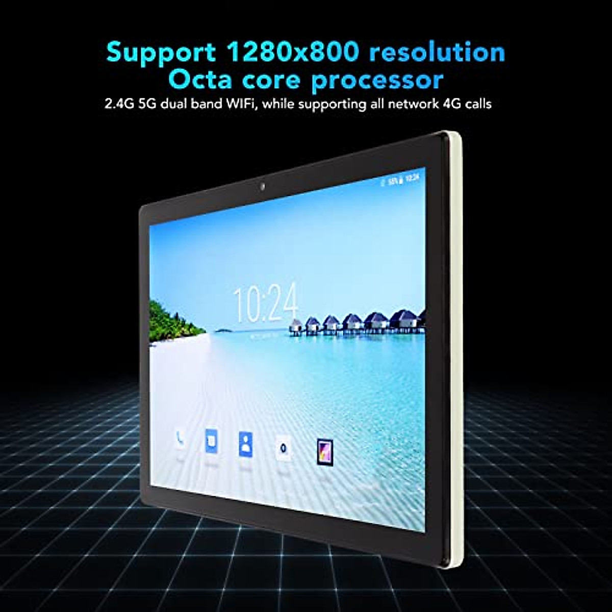 4G LTE Calling Tablets, 10.1Inch for Android 8.1 MT6755 Octa Core Gaming Tablet with 1280x800 IPS HD Display, Dual Camera, Dual Card, 2GB RAM 32GB ROM, Kids Learning (Green)