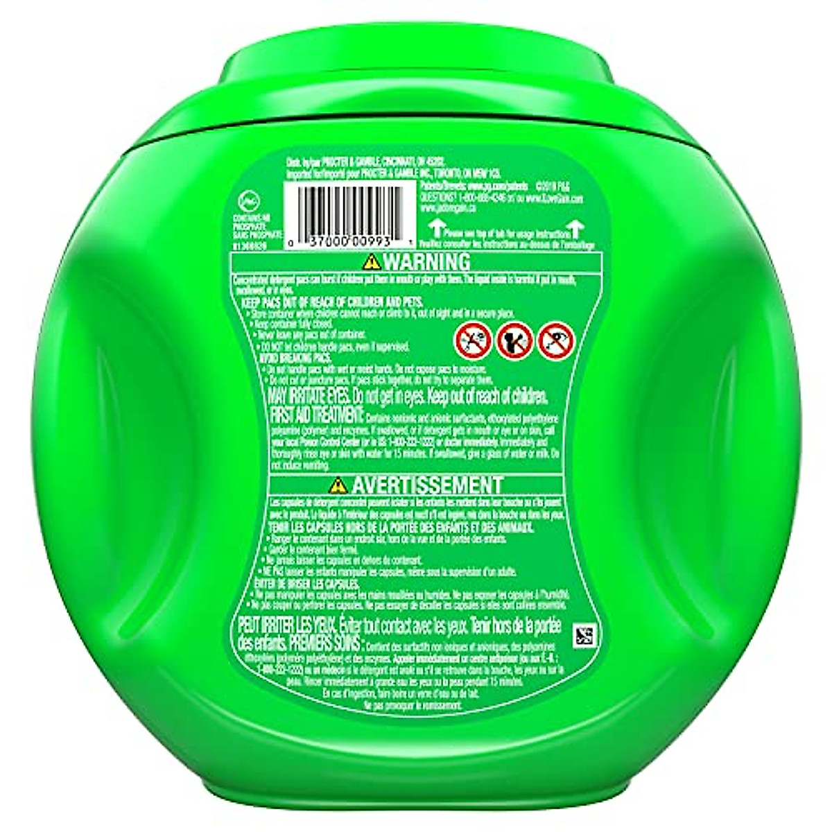 Gain flings! Liquid Laundry Detergent Pacs, Moonlight Breeze, 42 Count