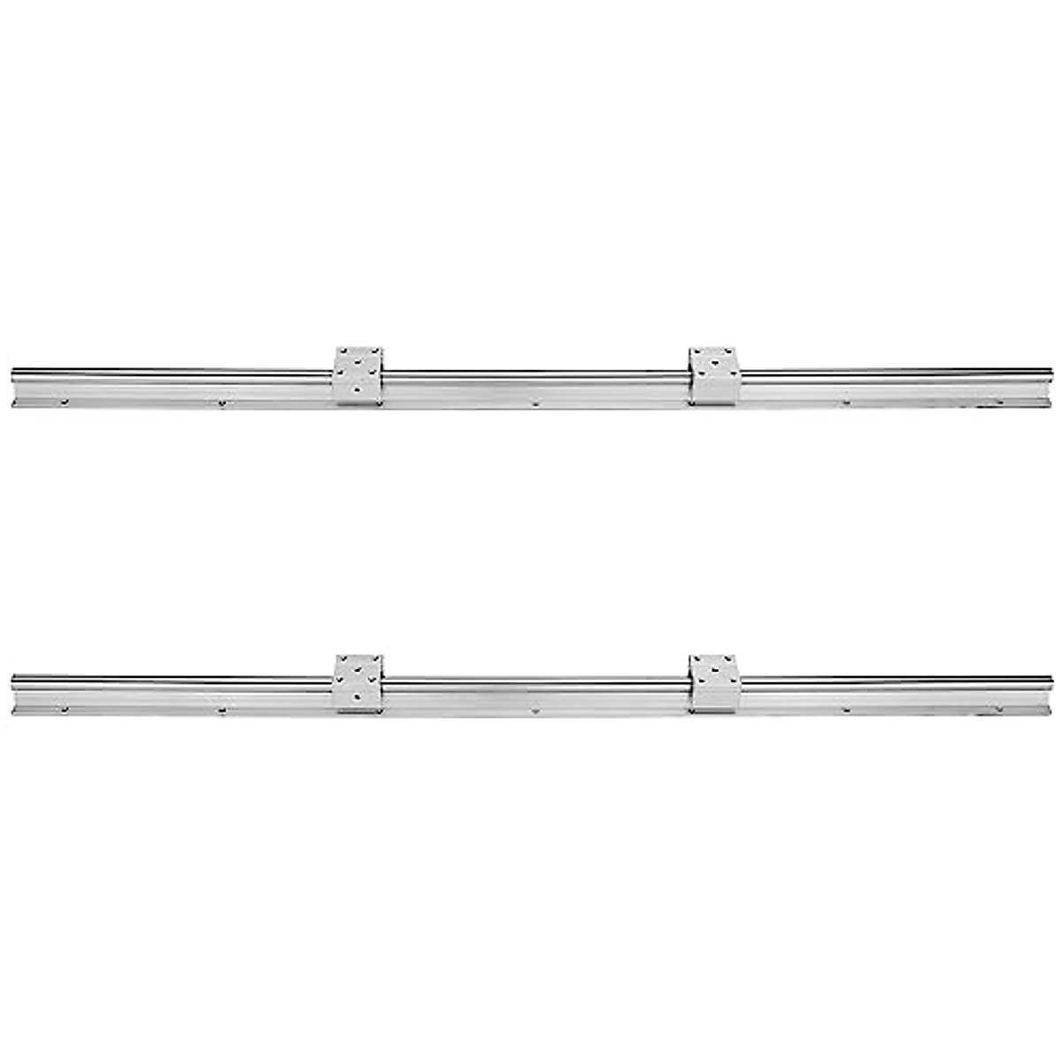 VEVOR Linear Rail Slide SBR20-800mm 2 PCS and 4 PCS SBR20UU Slide Blocks Linear Guide Rail and Bearings Kit for Automated Machines DIY Project CNC Router Machines