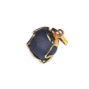 rudradivine Sacred Rare Natural Lord Vishnu Energized Gandaki River Shaligram Shilla Stone panchdhatu Pendant Locket for Blessing of Protection & Prosperity