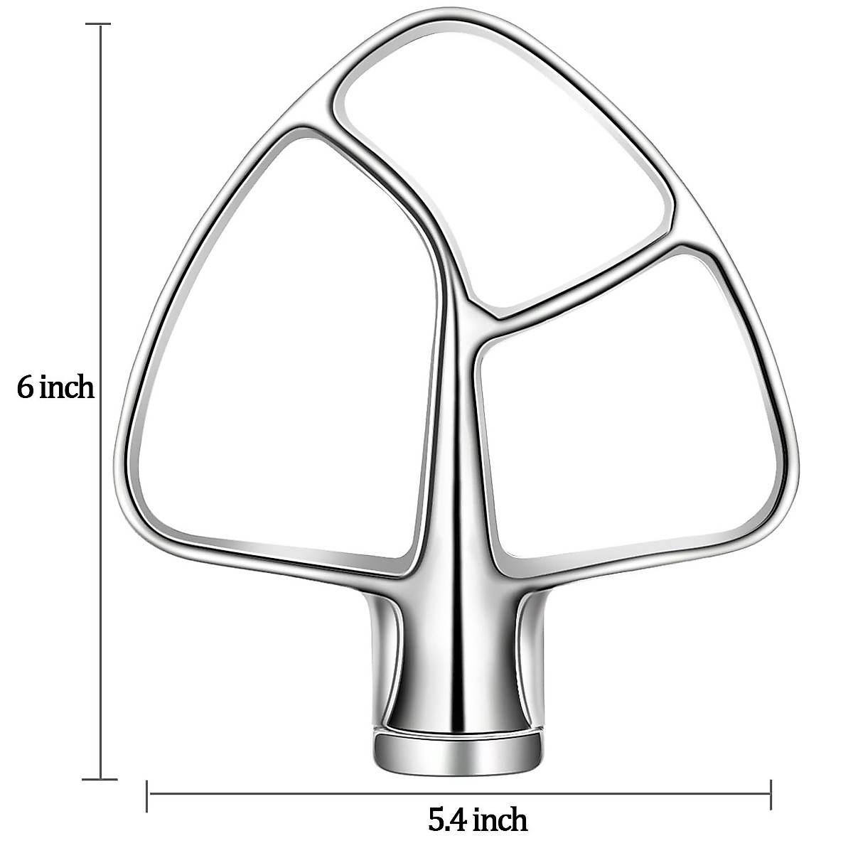 Stainless Steel Flex Edge Beater for KitchenAid Mixer, Fits Tilt-Head Stand Mixer Bowls For 4.5-5 Quart Bowls, Kitchenaid Paddle Attachment by ABTER