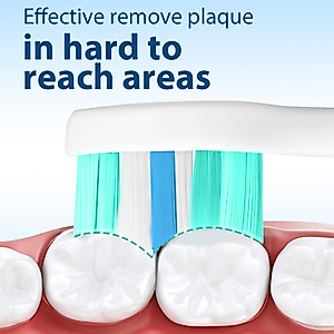 Lanveda 12 Pack Replacement Toothbrush Heads Compatible with Philips Sonicare Replacement Brush Heads, Replacement Heads Compatible with Philips Sonicare 4100 5300 Electric Toothbrush HX3681, White