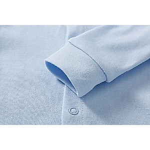 OYASUMI HANDMANDE Personalized Name Newborn Outfit with Hat Clothes Set Custom One Piece Bodysuit Baby Long Sleeve Outfit (Newborn, Blue)