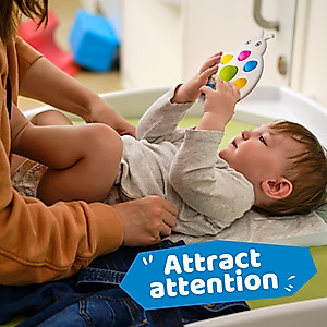 LiKee Fidget Popper Sensory Baby Toys for 10+ Months, Montessori Busy Toy for 1 2 3 Years Old Toddlers Push and Popping Bubbles Fine Motor Skill, Travel Toys for Kids Ages 1-3 Stress Relief (2 Pieces)