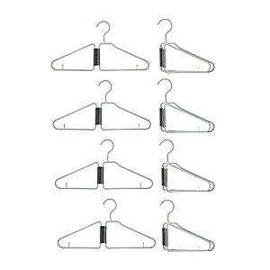 WRYLCYH 8 Pcs Foldable Hangers, Plastic Collapsible Hangers, Portable Folding Clothes Hanger, Foldable Travel Hangers, Foldable Hangers for Travel, Cruise, Home, Bedroom, Dorm (Green)