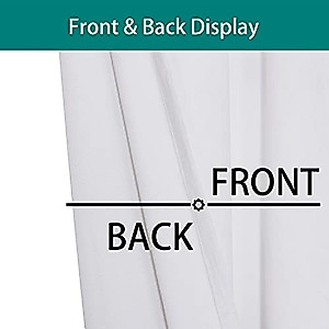 LORDTEX White Velvet Curtains for Living Room - Thermal Insulated Velvet Blackout Curtains Room Darkening Grommet Window Drapes, 52 x 84 Inch, 2 Panels