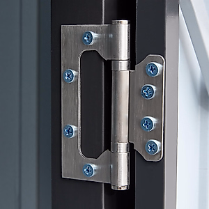 Compact Metal Outdoor Storage Shed 3x3 FT - Weather-Resistant Garden Tool Shed with Lockable Door, Versatile Utility Shed for Backyard, Patio, Lawn - No Floor Design for Customization