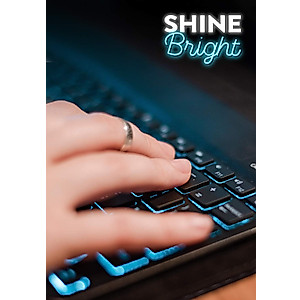 Cooper Backlight Executive Keyboard Case for 9, 9.7, 10, 10.1, 10.2, 10.5" Tablets | Bluetooth Keyboard & Leather Folio, 7 Color Backlit with Hotkeys