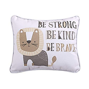 Levtex Baby Kenya Animals Beige, Grey, White - 5PC Toddler Set - Neutral Kids Bedding- Reversible Quilt, Fitted Sheet, Flat Sheet, Standard Pillow Case, Decorative Pillow