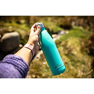 Beast 30 oz Tumbler Stainless Steel Vacuum Insulated Coffee Cup with handle plus 17 oz Stainless Steel Water Bottle (Blue)