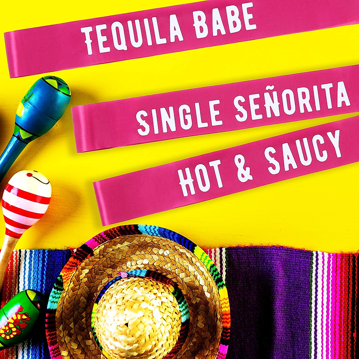 Final Fiesta Bachelorette Sashes | 7 Pack | 1 Bride to be Sash and 6 Bride Tribe Sashes with Fun Final Fiesta Phrases