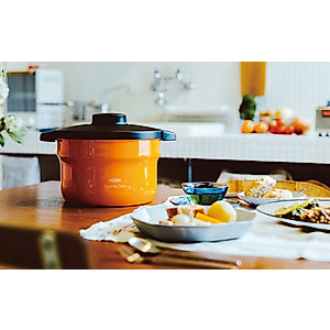 THERMOS Vacuum Warm Cooker"Shuttle Chef" KBJ-3000 OR (Orange)【Japan Domestic genuine products】