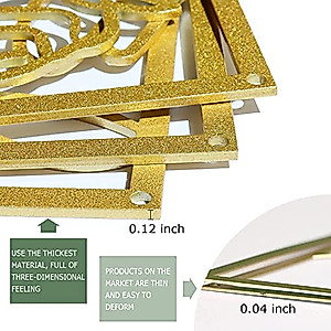 Pinetree Art Gold Metal Wall Art Flowers 3D Line Minimalist Decor Wall Sculpture Minimalist Decor Home Living Room Bedroom Wall Decoration, Set of 3 (flower-gold)