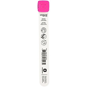 Infoband Child Safety ID Wristband - Pink Hearts