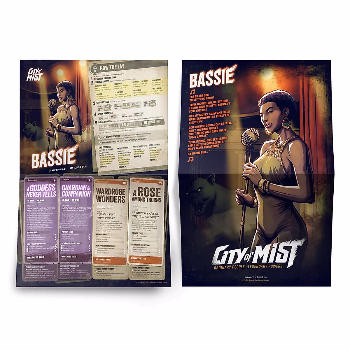 City of Mist Role-Playing Game Character Folio Pack