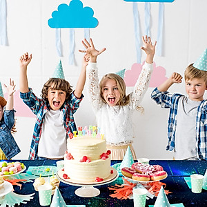 YIDAKO 3Pcs Iridescent Space Tablecloths, Disposable Plastic Blue Galaxy Table Cloth Rectangle Table Covers for Space Starry Night Star Theme Party Birthday Party Decorations, 54x108 Inch