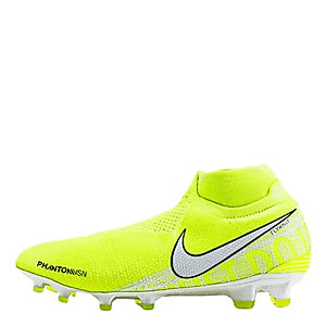 Nike Phantom VSN Elite DF FG Mens Football Boots AO3262 Soccer Cleats (UK 12 US 13 EU 47.5, Volt White Barely White 717)