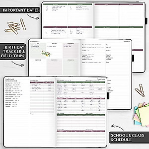 Legend Teacher Planner – Undated Lesson Plan Book for Teachers with Weekly & Monthly Calendars - Classroom Organization & School Year Planner – 8.5”x11.5” Hardcover (Black Debossed)