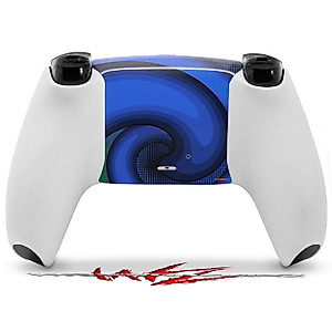 WraptorSkinz Skin Wrap compatible with Sony PS5 DualSense Controller Alecias Swirl 01 Blue (CONTROLLER NOT INCLUDED)