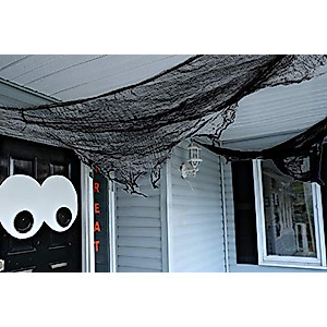 Halloween Black Creepy Cloth, 196 x 39 inch Spooky Halloween Decorations for Halloween Party Supplies Haunted House Décor