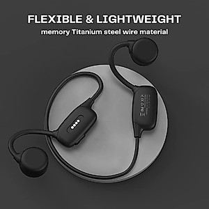 Bingozones Bone Conduction Headphones Prime Deals Today 2023 Bluetooth Open Ear Headphones IPX8 Waterproof Earphones Include MP3 with Build in Mic for TF Card Swimming,Running, Cycling, Driving,
