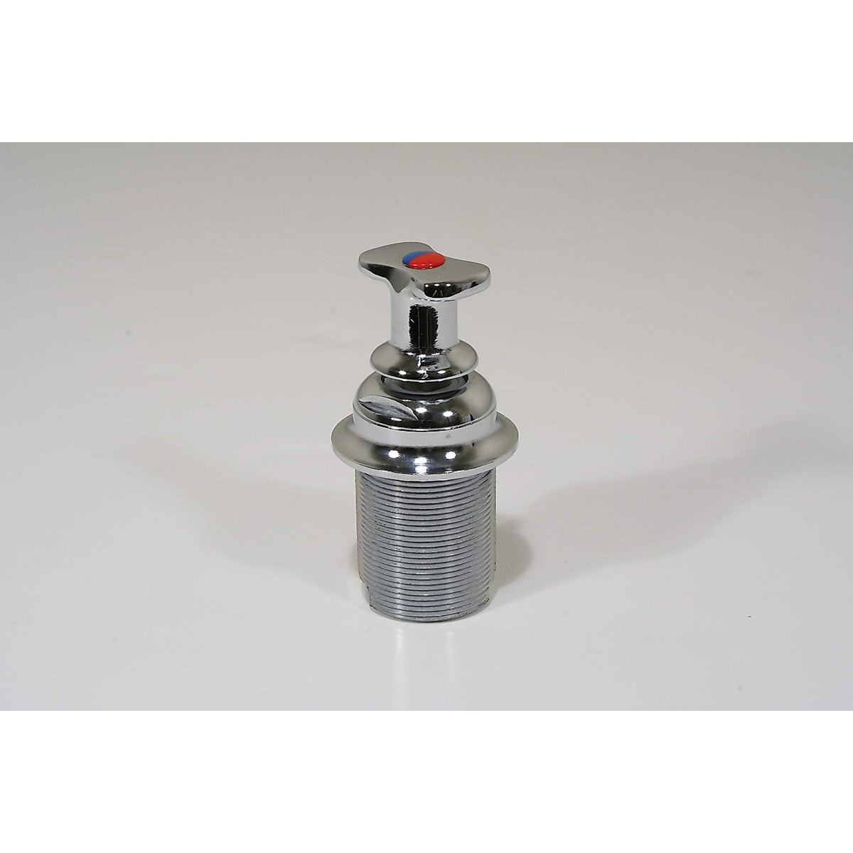 Scandvik 10617P Compact T-Handle Ceramic Mixer, Deck Mount, Polished Finish, Marine Grade